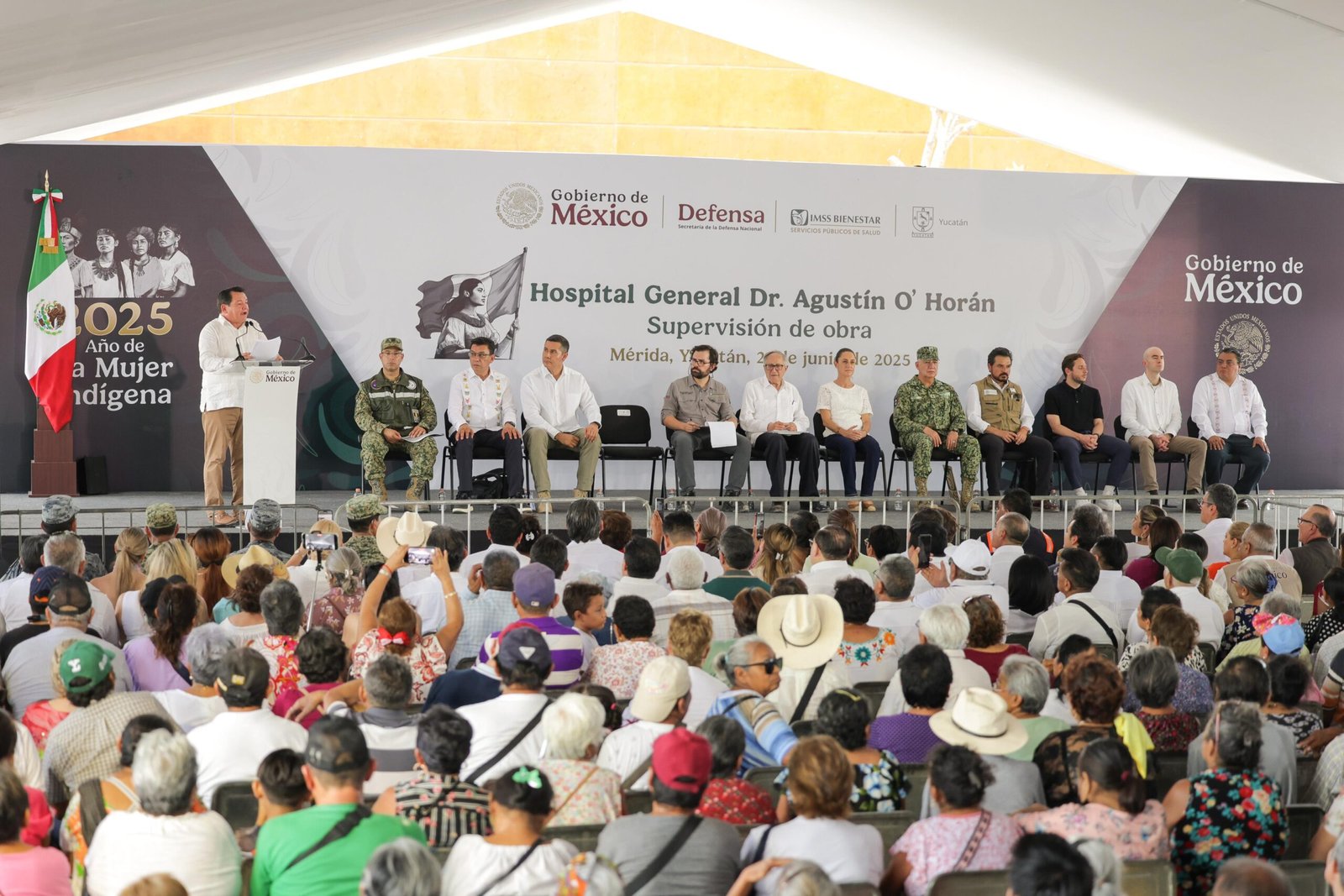 Supervisan Sheinbaum y Díaz Mena avance del nuevo Hospital O’Horán, el ...